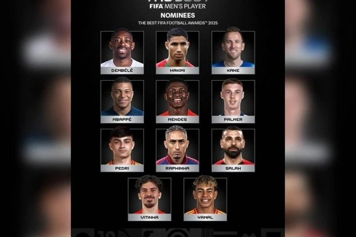 FIFA Announces Nominees for 2025 Best Footballer Award | Latest sports ...