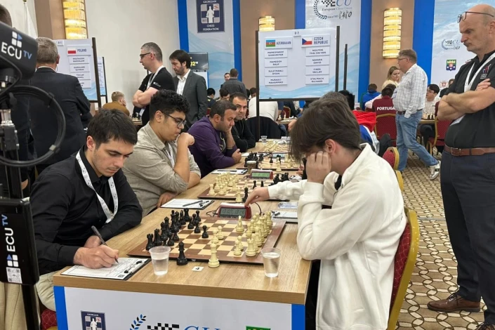 European Chess Championship: Azerbaijani men's team draws with Czech ...
